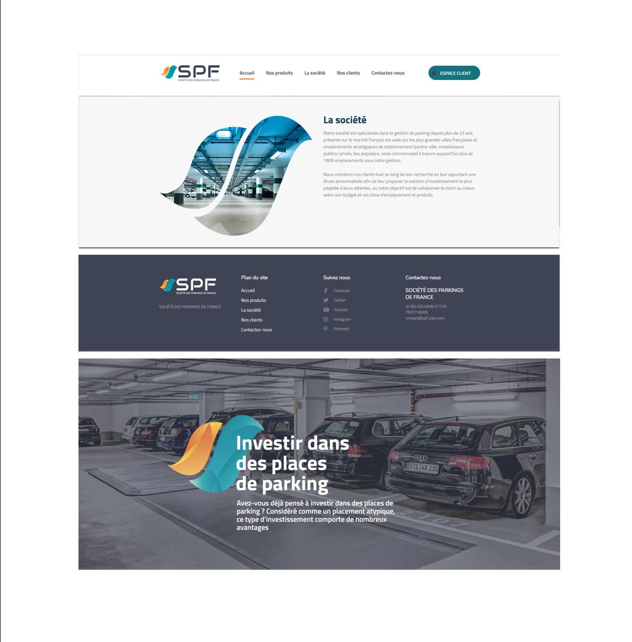 Le site spf-park.com - ADC France